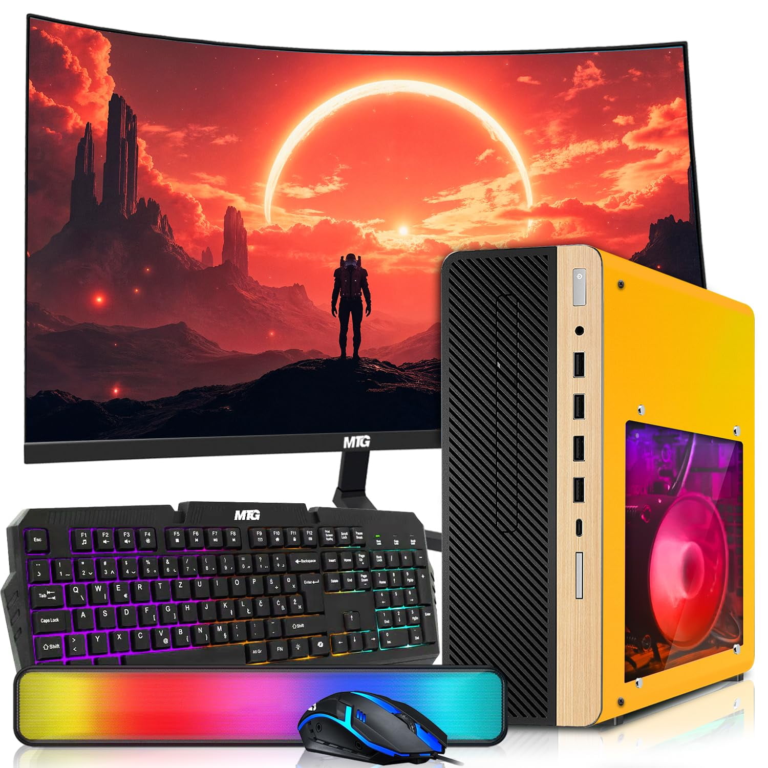 Restored HP Half Light Desktop Computer PC Lambo AMD A10-9700, 16GB RAM ...