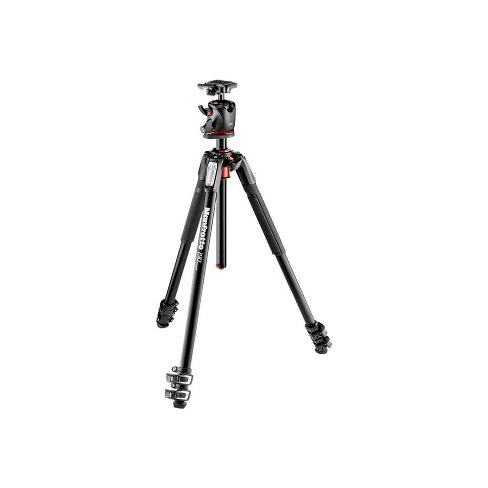 Manfrotto 190 Series MK190XPRO3-BHQ2 - Tripod - with Manfrotto MHXPRO ...