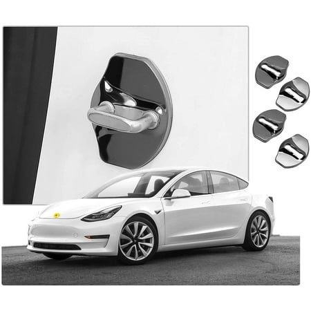 DESLE Tesla Model 3 and Model Y, Stainless Steel Door Lock Striker ...