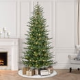 7.5 ft Pre-Lit Slim Alberta Artificial Spruce Tree - Walmart.com