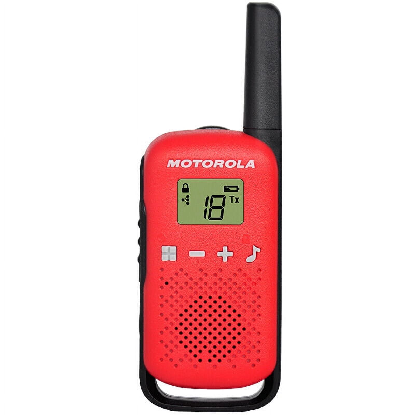 Motorola RED - Walkie Talkie, 20 Canales, Alcance 4 km, Rojo, Azul, 2 ...