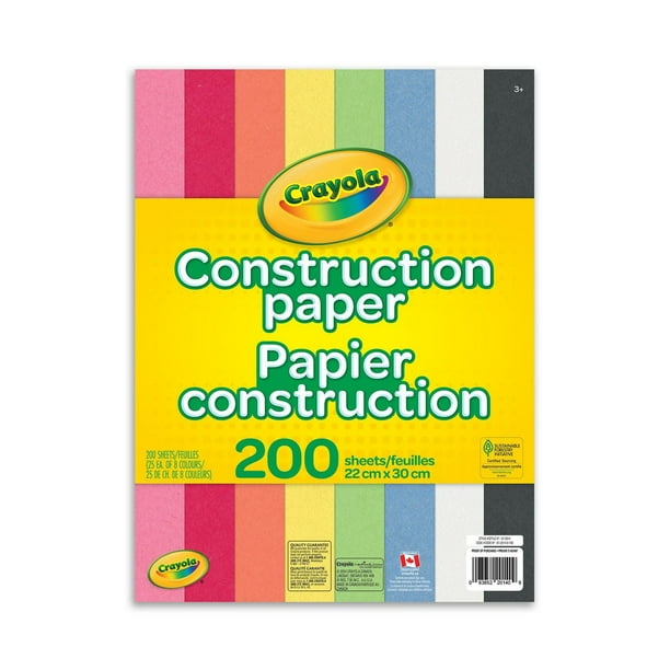 Crayola Construction Paper, 200 Count, 200 sheets of paper - Walmart.ca