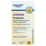 Equate Digestive Health Probiotic Capsules, 50 Count HSA/FSA Eligible ...