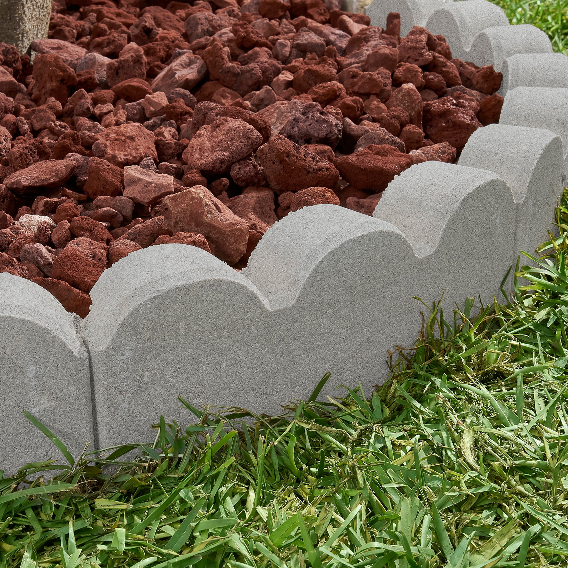 Curved Scallop Edging Stone