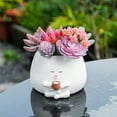 SSZMDLB Succulents Planter, Pouting Flower Pot, Unique Coffee Drinking ...