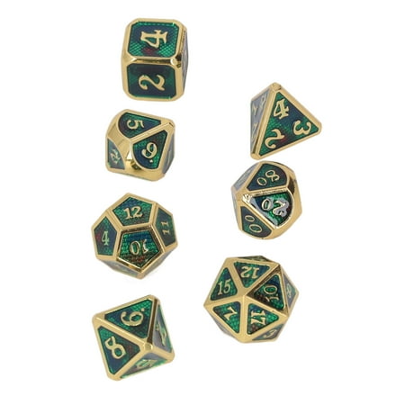 Metal Polyhedral Dices, Different Shapes Sturdy Large Numbers Exquisite ...