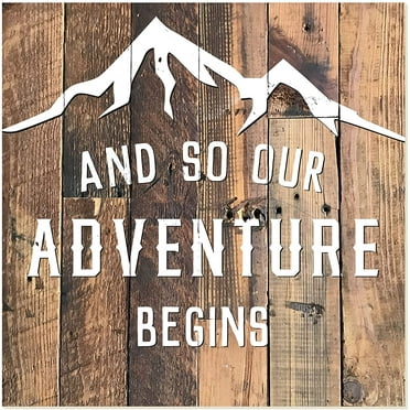 Life Is The Grand Adventure Rustic Wood Farmhouse Wall Sign 6x18 ...
