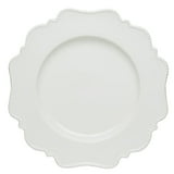 Red Vanilla Pinpoint White Plate - Set of 4 - Walmart.com