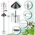 Bird Feeding Station Kit with Squirrel Baffle Bird Feeder Pole with ...