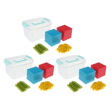 Set of 363 Educational Box Base Ten Manipulative Skills Aids Starter 4 ...