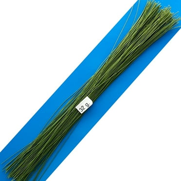 32 Gauge White Cotton Covered Floral Wire - 130 feet per bundle (39.6m ...