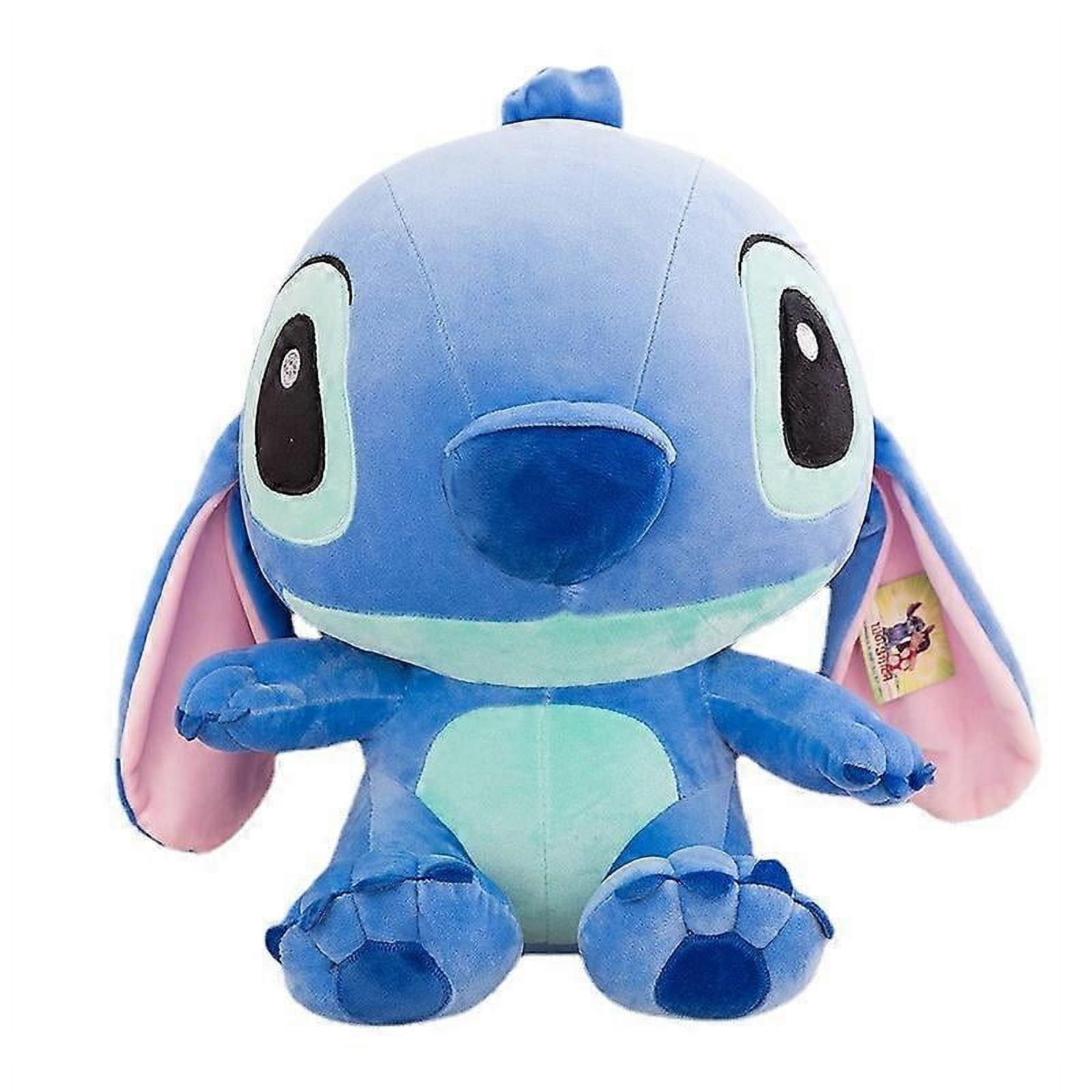 Muñecos de peluche Disney Stitch azul y rosa, juguetes de anime Lilo y ...