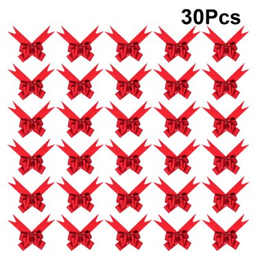 Wrapables Large 5 inch Christmas Pull Bows, Ribbon Bows for Gift Wrapping, Xmas Decorations ...