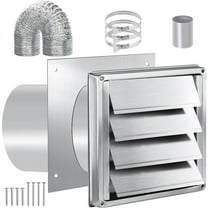 4Inch Dryer Vent Wall Duct Kits Dryer Vent Connectors Dryer Vent Wall ...