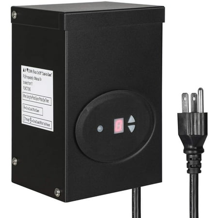 Plannu 120W Outdoor Low Voltage Transformer with Timer and Photocell ...