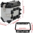 LABLT 2 x Motorcycle Storage Carrier Side Box and Mounting Bracket with ...