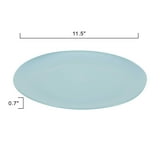 Mainstays Blue 12-Piece Recycled Plastic Dinnerware Set, Durable and ...