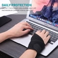 2pcs Fabric Wrist Support Wraps - Breathable Compression Wrist Brace ...