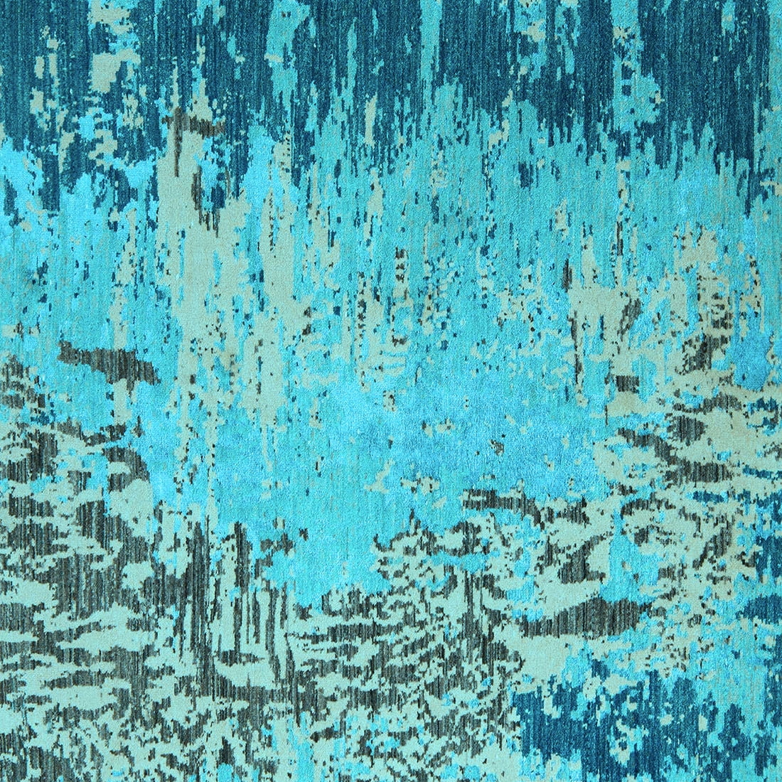 Ahgly Company Indoor Square Abstract Light Blue Modern Area Rugs, 6 ...