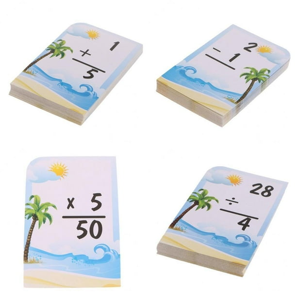 144 Pieces Math Flash Cards (Addition Subtraction Multiplication ...