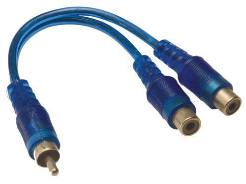 Absolute ABC-2F1M (BLUE) Y-Adapter 2F-1M ABC Series RCA Interconnect ...