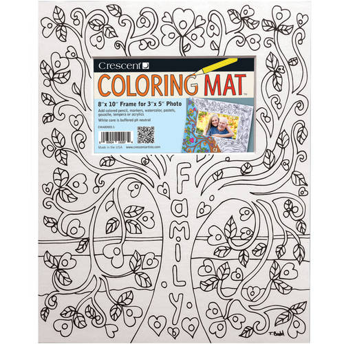 Crescent Coloring Mat, 8" x 10" - Walmart.com - Walmart.com