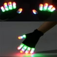 2026 LED Rave Glove,Light up Gloves Fingertips, 7 Colors Light Show ...