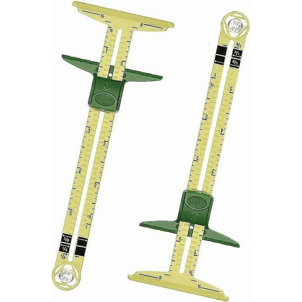 2pcs 5 in 1 Handy Sliding Sewing Gauge Quilting Tools for Beginner Work ...