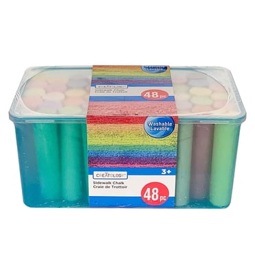 Sun Squad Sidewalk Chalk Set, Multicolor 60 Pieces - Walmart.com