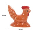 WHAMVOX Ceramic Rooster Figurines for Decoration 3 Pieces Assorted ...