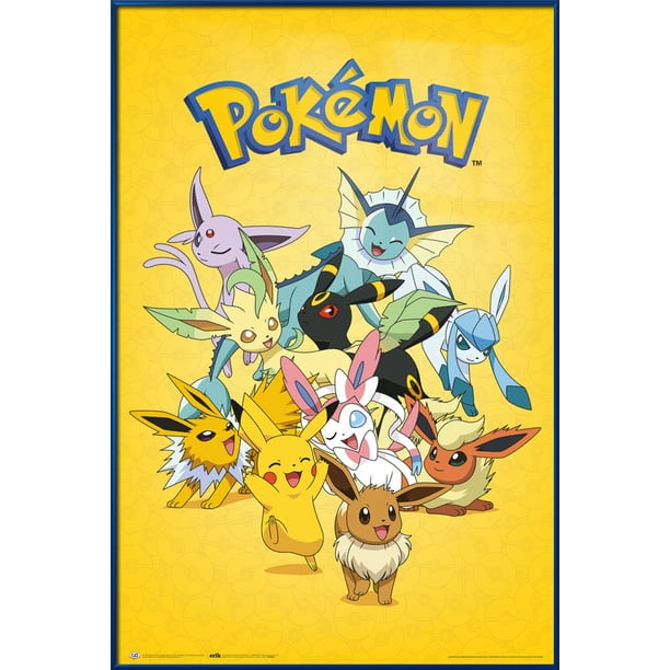 Pokemon - Framed TV Show / Gaming Poster (Eeve Evolution 2) (Size: 24 ...