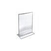 Azar Acrylic 2-Sided Double-Foot Vertical Sign Holder 14" x 11" 10/Pack ...