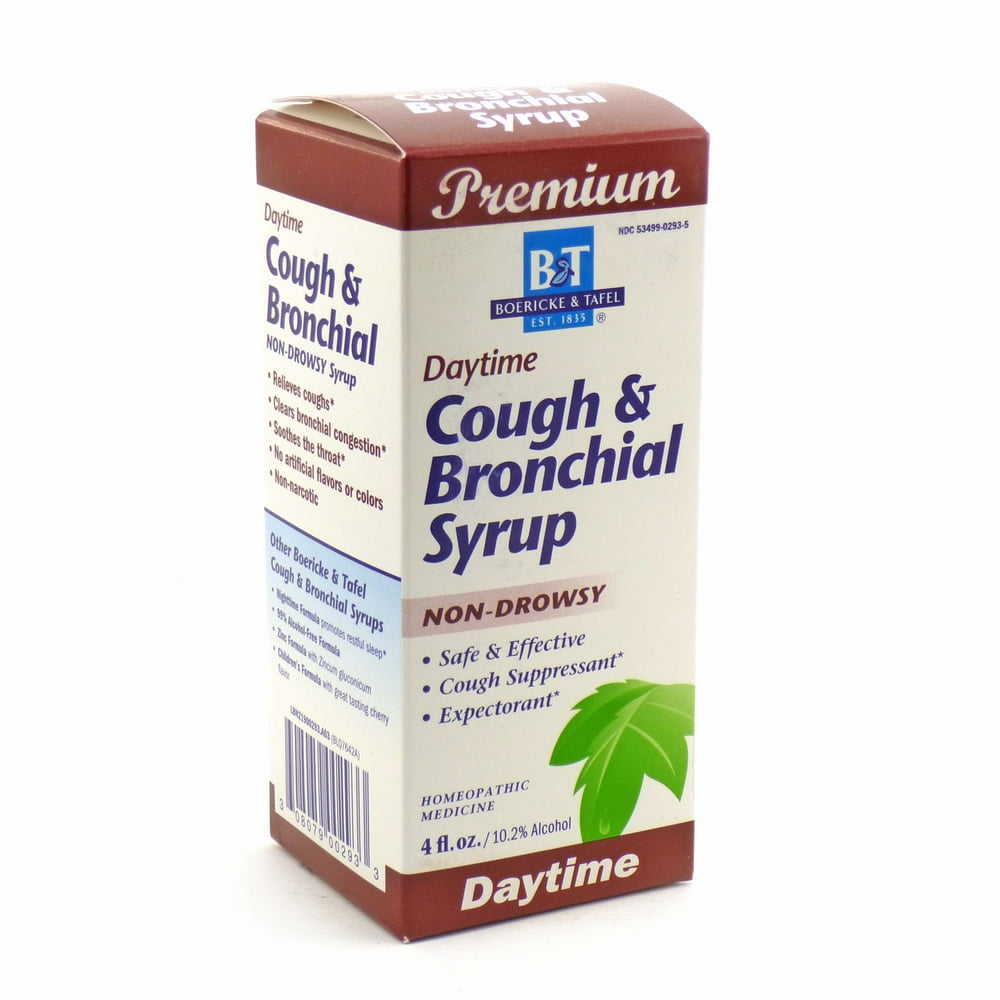 Boericke & Tafel Cough & Bronchial Syrup 4 oz - Walmart.com - Walmart.com