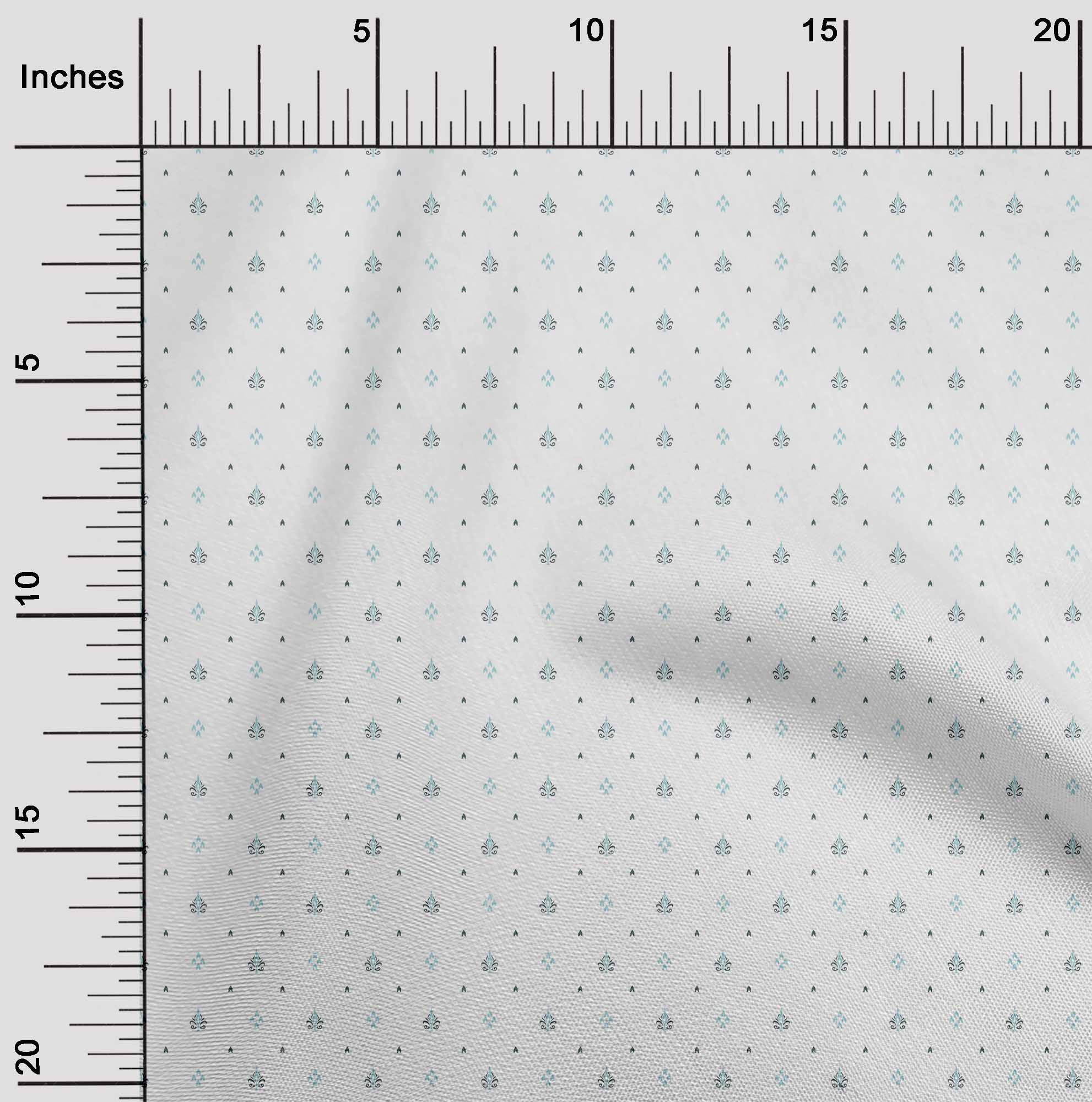 oneOone Cotton Poplin Sky Blue Fabric Arrow & Artistic Floral Fabric ...
