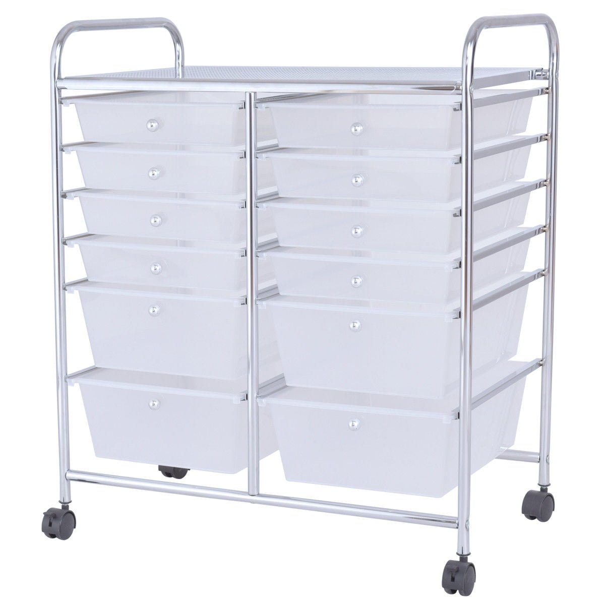 Click here for Gymax Office Rolling Cart 12 Storage Drawer Studio... prices