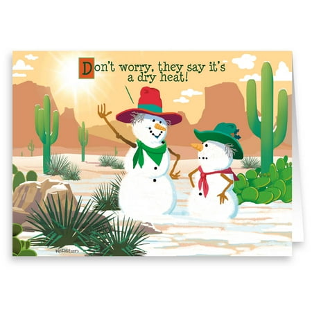 It's a Dry Heat! - Funny Holiday Christmas Cards - 18 Cards and 19 ...