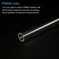 Acrylic Pipe Clear Rigid Round Tube 18mm ID 22mm OD 10" for Lamps and ...