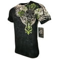 XTREME COUTURE by AFFLICTION Men's T-Shirt LONG VIEW Biker WINGS MMA ...
