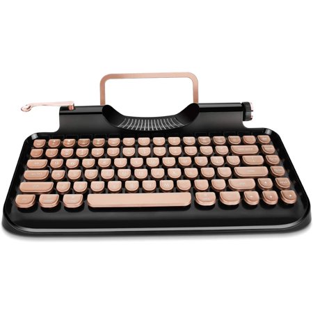 RYMEK Typewriter Style Mechanical Wired & Wireless Keyboard with Tablet ...