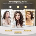 17"L x 13"W Lighted Makeup Vanity Mirror with 15 Dimmable Bulbs 3 Color ...