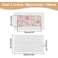 150Pcs 3 Colors Paper Envelopes with Window Rectangle Mixed Color ...