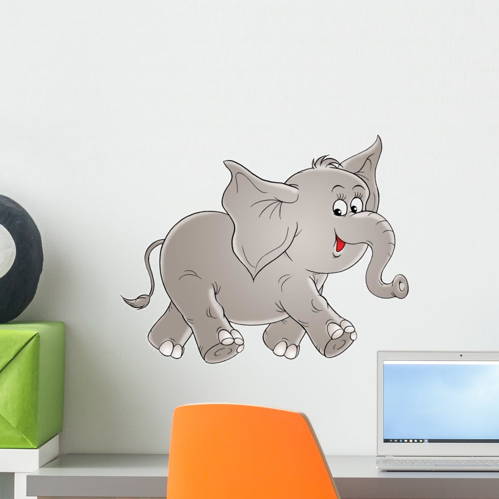 Elephant Wall Decal Sticker by Wallmonkeys Peel and Stick Graphic (18 ...