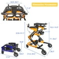 Standing Walker with Seat and Armrest for Seniors, Foldable Standing ...