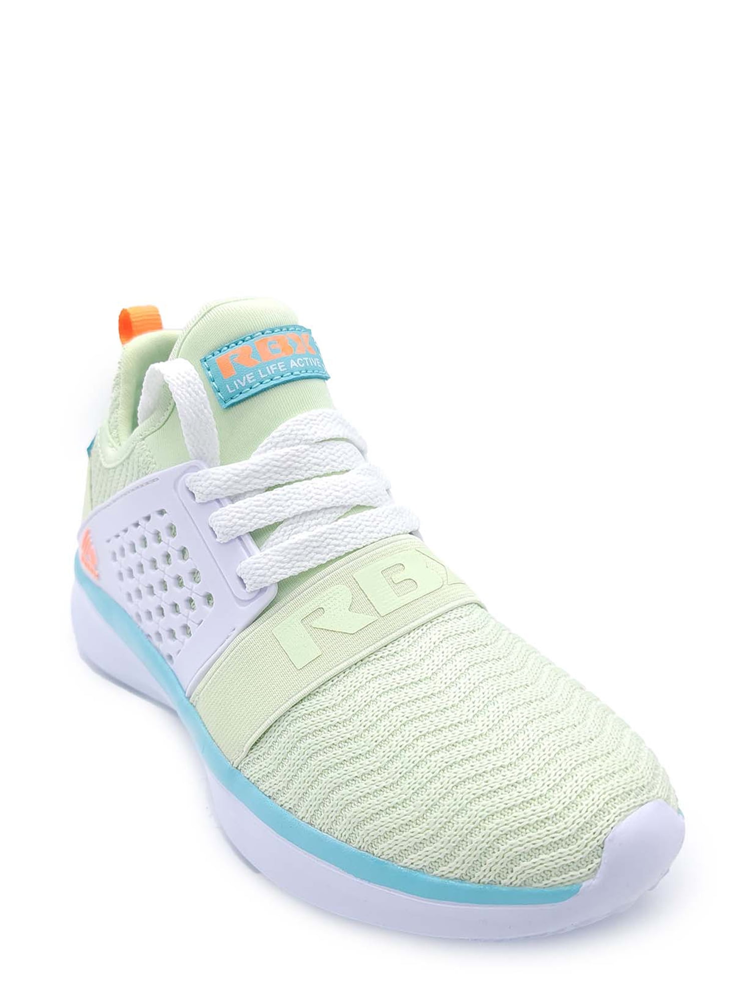 RBX Girls Knitted Lace-Up Sneakers - Walmart.com