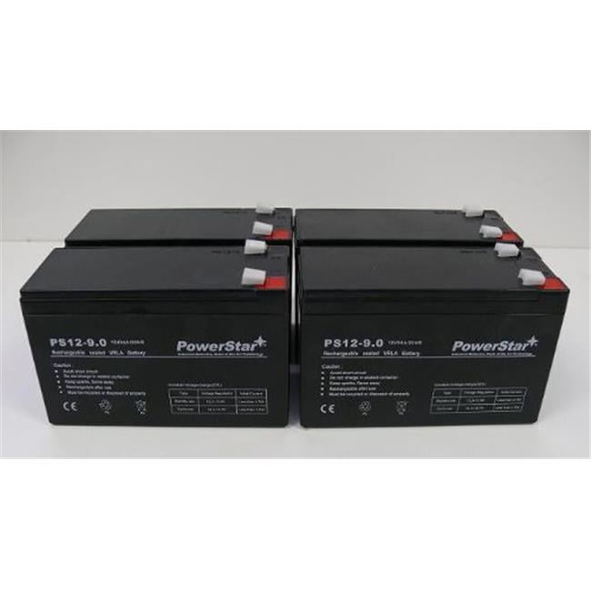 PowerStar PS12-94Pack 12V 9Ah Sla Battery Replaces Cp1290 6-Dw-9 Hr9-12 ...