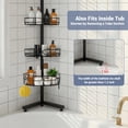 4-Tier Adjustable Freestanding Bathroom Organizer Floor Shelf for ...