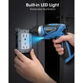 Electric Cordless Screwdriver 47-in-1 Drill Driver Rotatable Dual ...