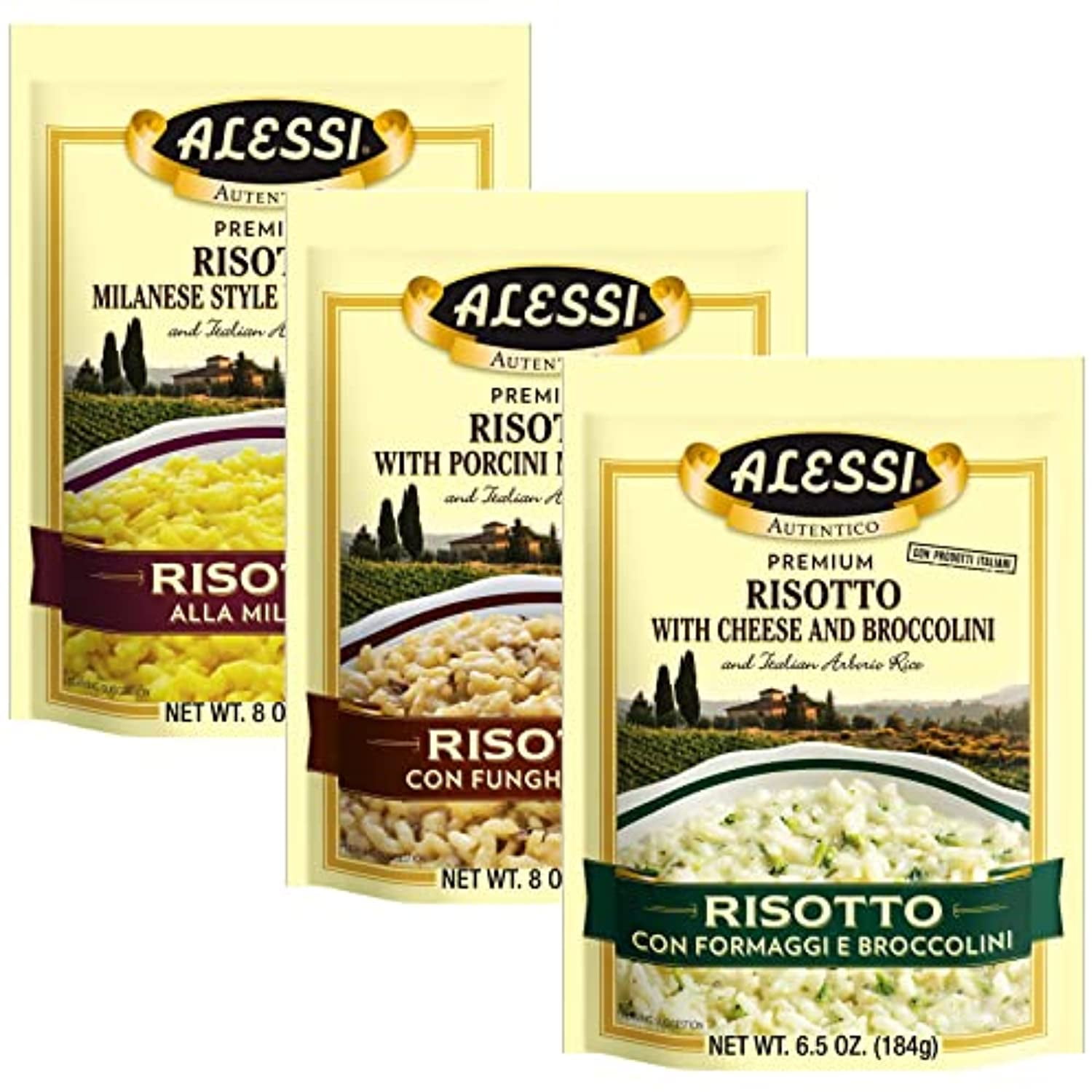 Alessi Autentico, Premium Seasoned Risotto, Italian Arborio Rice, Easy ...