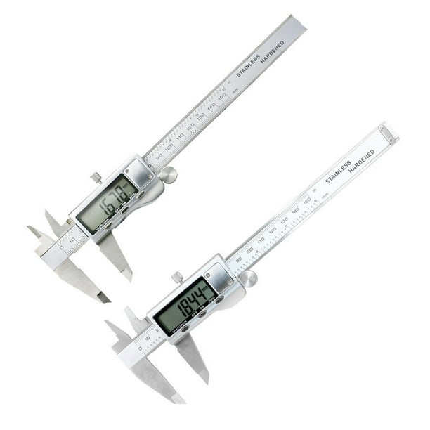Vernier Caliper LCD 0.1mm Stainless Steel Micrometer Depth Measurement ...