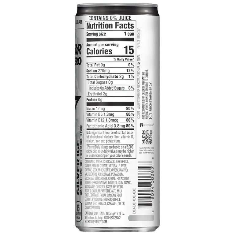Rockstar Nutrition Facts